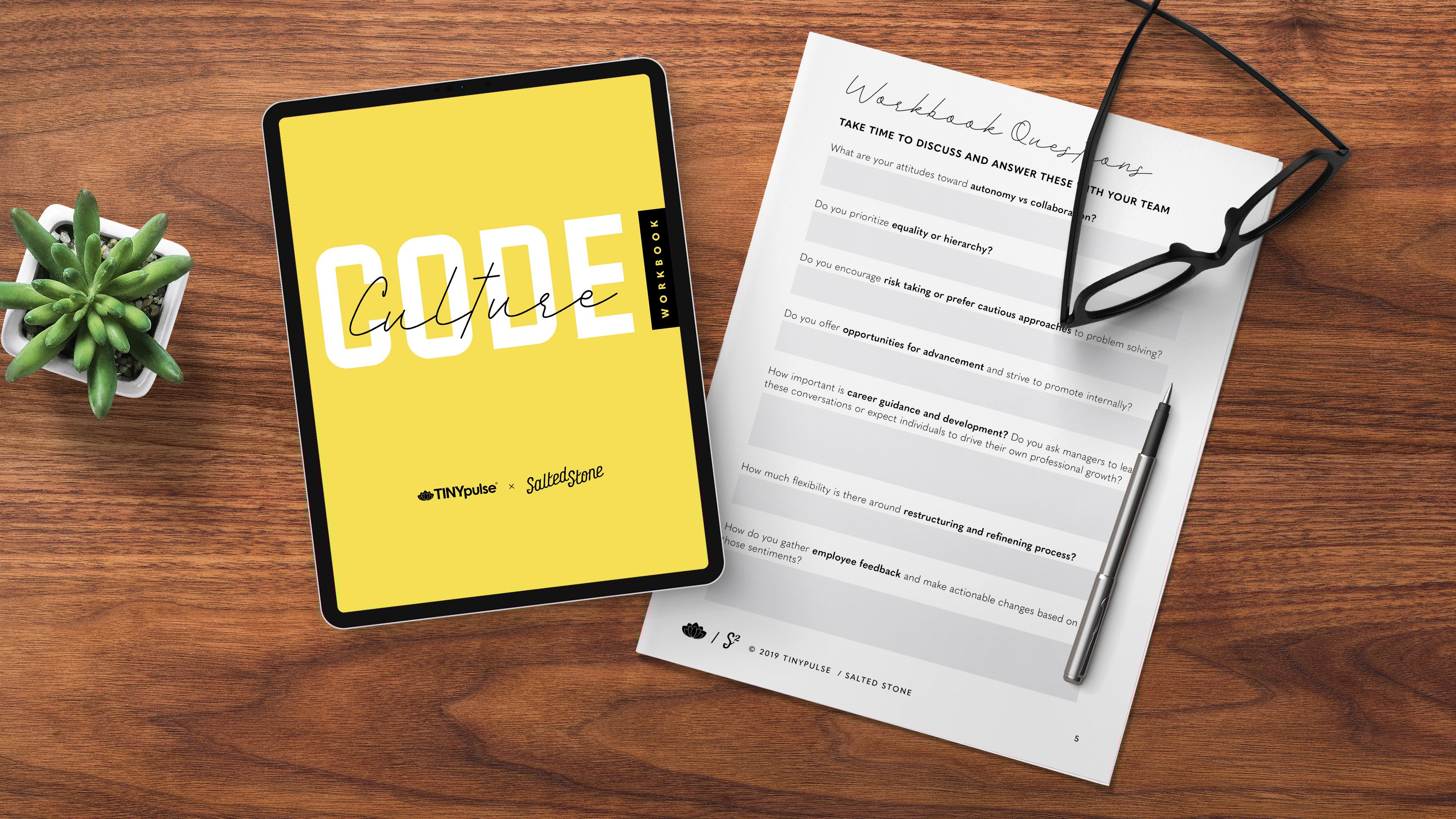 The TINYPulse x Salted Stone Culture Code Workbook